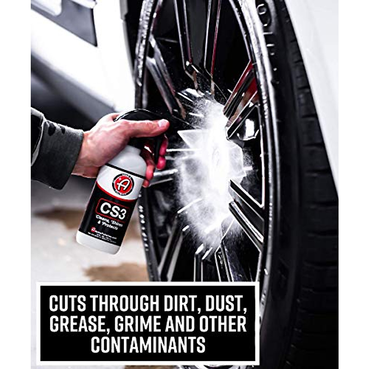 Adam’s CS3 (16oz) - Ceramic Spray Coating That Cleans, Shines & Protects | Top Coat Car Wash Polish & Paint Protectant Stronger Than Car Wax | RV Boat Motorcycle Car Detailing Waterless Wash Cleaner