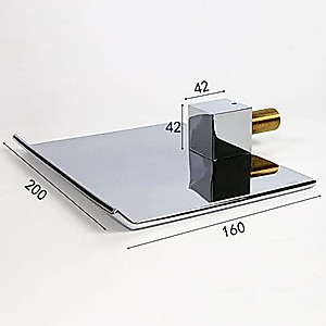 Modern Wall Mounted Waterfall Bath Spout Bath Tap Filler Bathtub Faucet Spout Shower System Spout