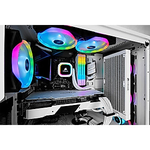 Corsair QL Series, Ql120 RGB, 120mm RGB LED Fan, Triple Pack with Lighting Node Core, Black, Compatible with Desktop