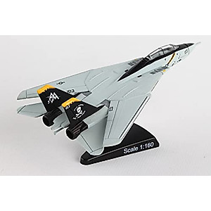 Daron Worldwide Trading Postage Stamp F-14 Tomcat Vf-103 Jolly Rogers 1/16o Scale Airplane Model, 144 months to 1000 months