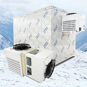 Kolice Commercial Cold Room Freezer Room Fruit Keep Fresh Refrigerators-530 Cubic Feet, Temperature:-8℉, Size:138"x79"x79", Al-In-One Design