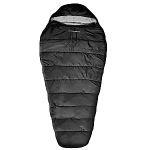ActionHeat Electric Heated Sleeping Bag for Adults – Portable Mummy Style 5V Battery Powered Heat Sleeping Bag for Camping or Outdoor Hiking Cold Weather Black