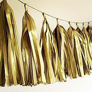 UNIQOOO 60 Sheets Metallic Gold Foil Gift Tissue Paper Bulk, Large 20X26 Inch, Recyclable Durable For Gift Bags Box Gift Wrapping DIY Craft, Wedding Birthday Party Favor Decor, Shredded Filler, Pinata