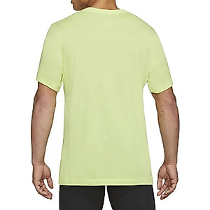 Nike Dri-Fit Short-Sleeve Trail Running T-Shirt (DO2276-736) Lime, Size: M