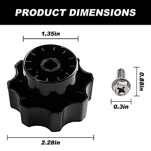 VIDABTE 630-7965 Wall Hydrant Handle Kit for Prier Mansfield 300 400 500 Series, Outdoor Faucet Handle Replacement Frost Proof Wheel Shaped Outdoor Faucet Repair kit Accessories