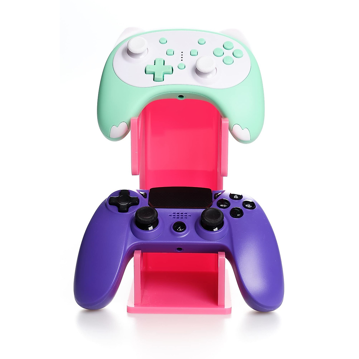 Aspens Design Controller Holder Pink, Universal Stand, Suitable for Almost All Controllers Cute Kawaii Gaming Accessories, Aesthetic Room Decor Bubblegum Pink
