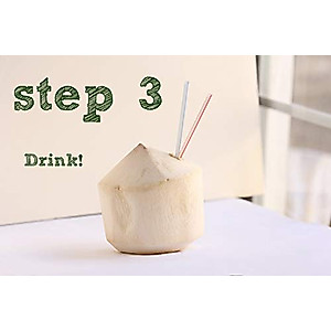 CocoDrill Young Coconut Opening Tool -(Punch Tap) Knife Opener for Raw Coco Water Juice - Makes Straw Hole! (Fresh, Thai, Hawaii)