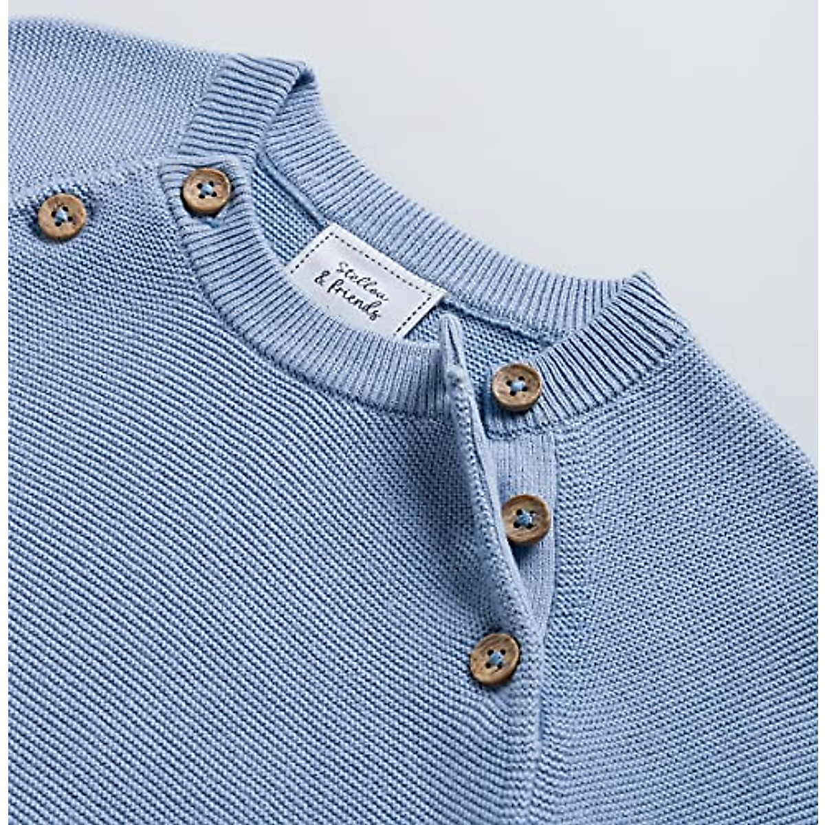 Stellou & friends Knit Romper - 2T Blue Toddler Romper, Baby Romper, Baby Boy Rompers