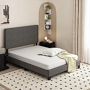 Furinno Tidur Cooling Gel Memory Foam Mattress, 6 Inch, Full, White