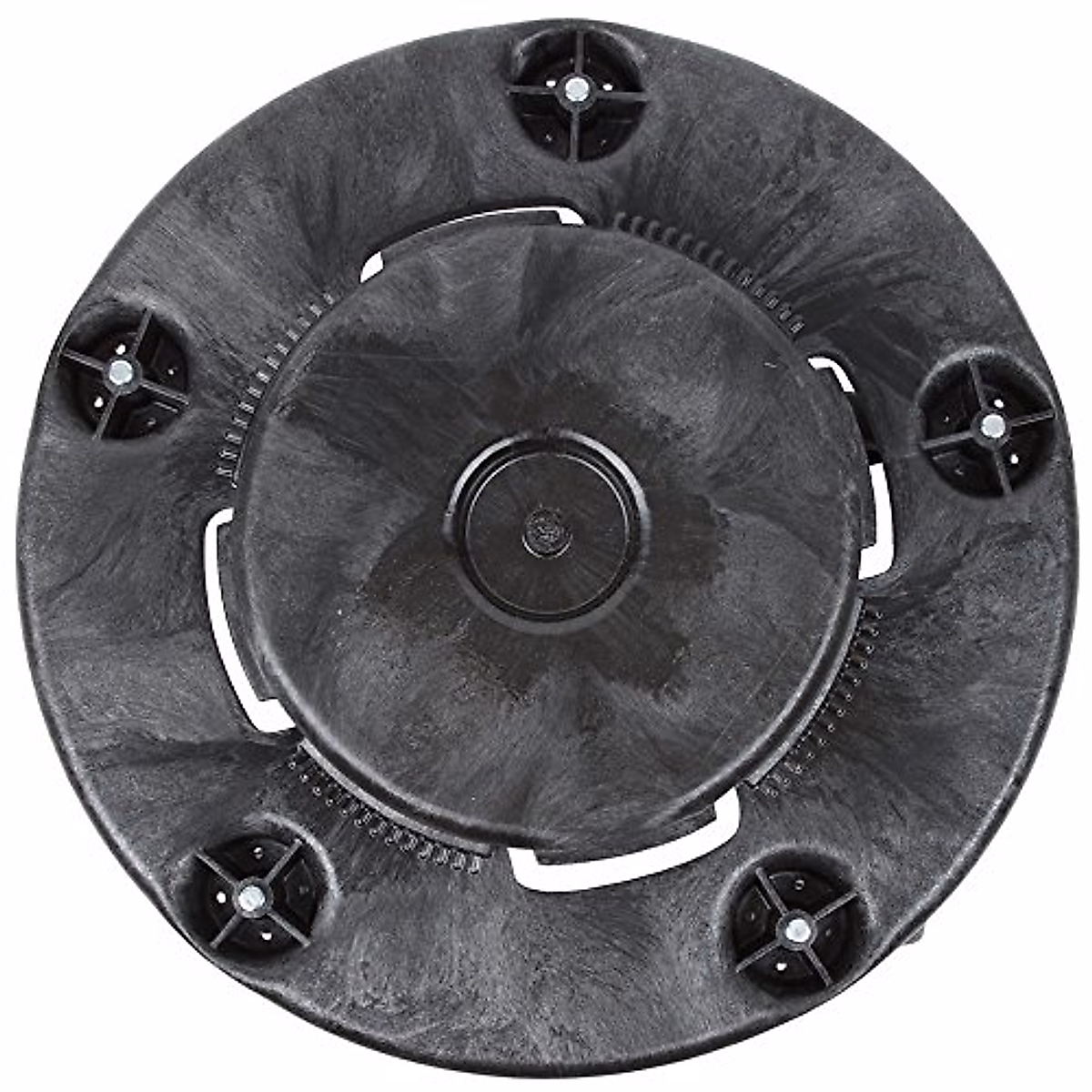 Rubbermaid Comm Prod Commercial Brute 250 lb. Plastic Wheeled Garbage BLK Trash Can Dolly, 1, Black