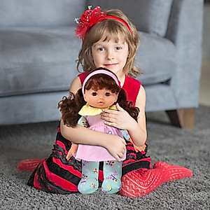 Gift Boutique Soft Baby Doll, 12 Inch Girl Doll with Hair, My First Doll for Infants, Toddlers, Girls and Boys