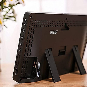 EYEARN Weather Station Wireless Indoor Outdoor Thermometer, Color Display Digital Weather Thermometer with Atomic Clock, Durable, Simple to use, Stable Performance