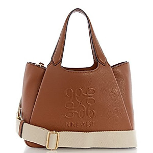 NINE WEST Emmaline Small Shopper, Saddle TAN