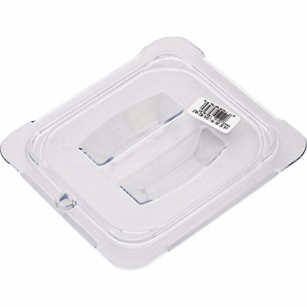 Carlisle FoodService Products 10310U07 StorPlus Sixth Size Polycarbonate Universal Handled Food Pan Lid, Clear (Pack of 6)