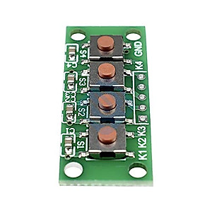 5Pin 1x4 4 Keys Button Keypad Keyboard Breadboard Module for Arduino DIY KIT Universal for Curriculum Graduation and Experiment