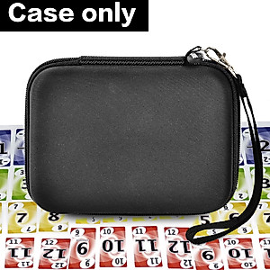 Cards Holder Case Compatible with PM TCG Cards/for SKYJO/for Five Crowns/for UNO/for Phase 10 Playing Cards, Card Game Storage Organizer Holds Up to 400 Cards - Black (Box Only)