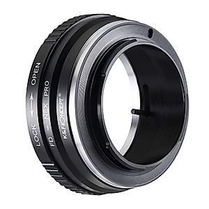 K&F Concept Lens Mount Adapter with Matting Varnish Design, Compatible for FD FL Lens to Sony NEX E-Mount Camera for Sony Alpha NEX-7 NEX-6 NEX-5N NEX-5 NEX-C3 NEX-3