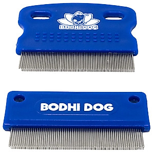 Bodhi Dog Tear Eye Combs | Removes Stains for Dogs and Cats | Clean and Remove Crust, Dirt, Buildup around Pet Eyes | Safe & Gentle on Delicate Fur | (Tear Eye Combs Bundle, Set of Two)