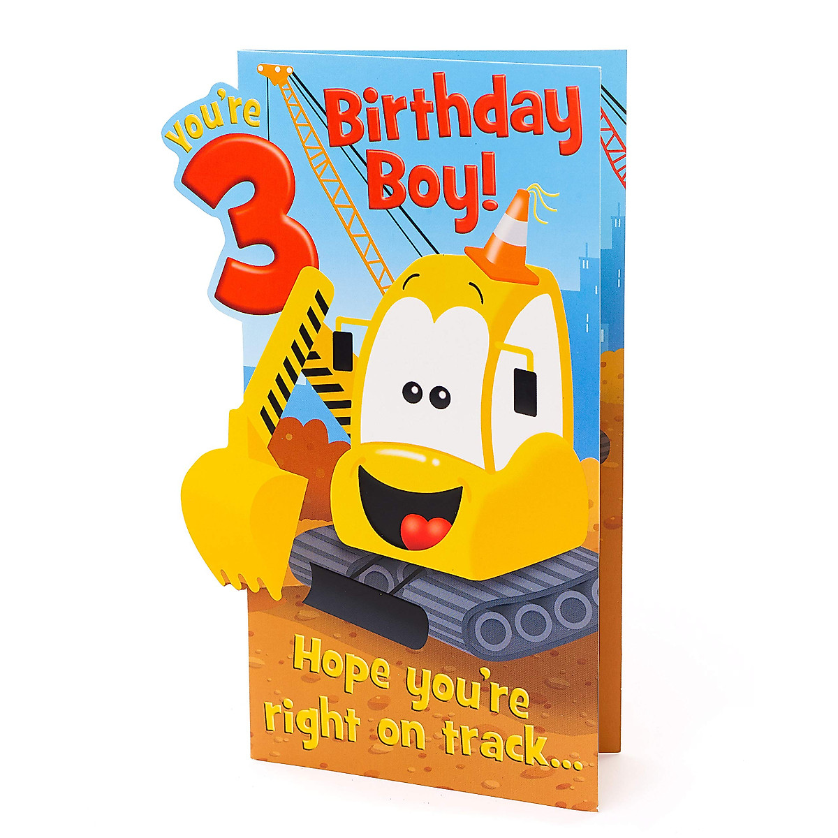 Disney You're 3 Big Digger 3rd Birthday Greeting Card Disney Character Cards
