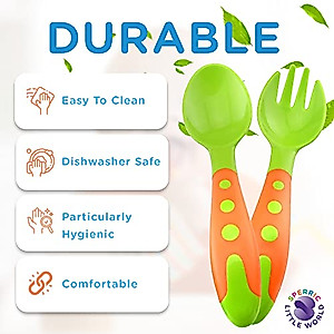 Toddler Utensils Baby Spoons and Forks Set- Includes Baby Utensils Case | Toddler Spoon | Toddler Fork - Bpa Free (4 Pieces)