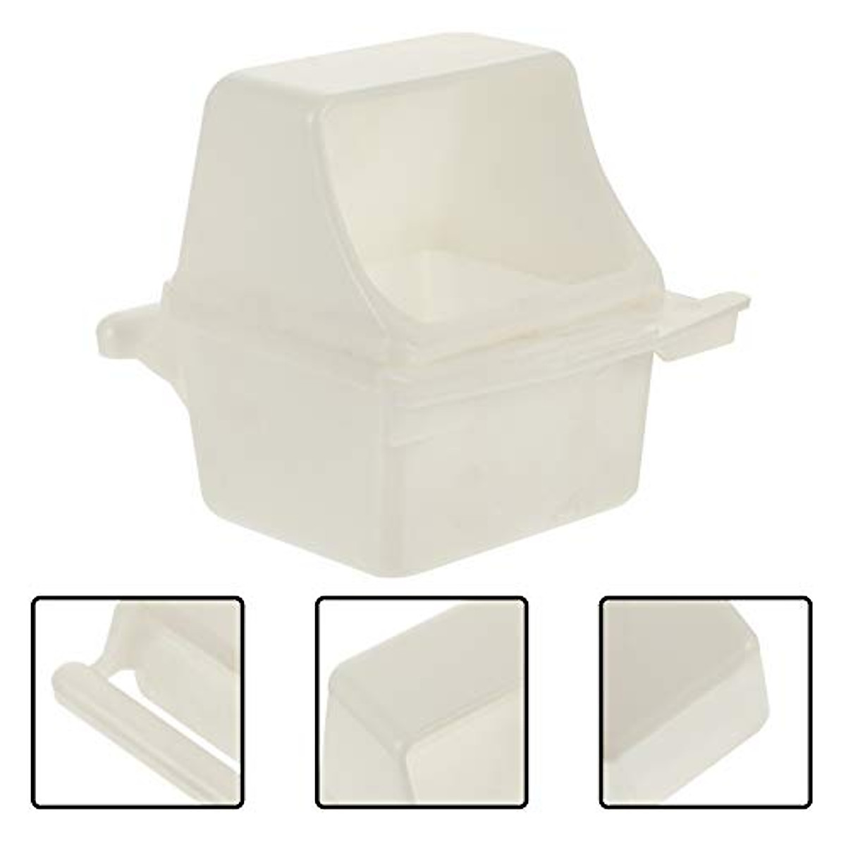 POPETPOP 4pcs Parrot Feeding Cups Plastic Birds Food Dish Parrot Feeders Water Cage Bowls for Cockatiel Conure Budgies Parakeet Parrot Macaw Small Animal Chinchilla