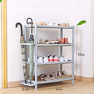 DINGZZ Simple Plastic Shoe Cabinet, Household Shoe Rack Against The Wall Multi-Storey Dormitory Bedroom Shoe Storage Rack