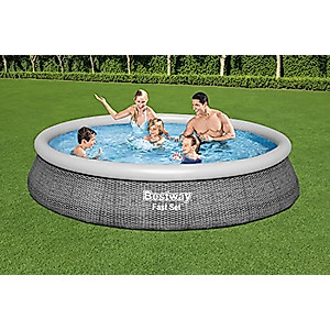 Bestway Fast Set 13' x 33" Round Inflatable Above Ground Pool Set | Includes 530gal Filter Pump