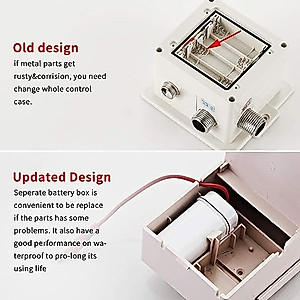 Commercial Automatic Touchless Sensor Bathroom Faucet,Motion Activated Hands Free Kitchen Sink TapCEC Watersense with Hole Cover Deck Plate, Chrome