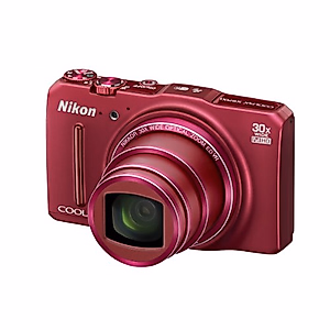 Nikon COOLPIX S9700 Compact Digital Camera - Red (16.0 MP, 30x Zoom) 3.0 inch