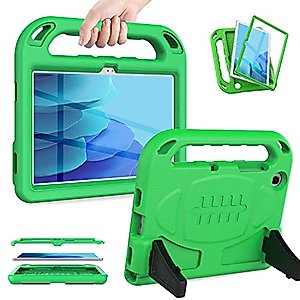 LEDNICEKER Kids Case for Samsung Tab A7 2020, Samsung Galaxy Tab A7 10.4 Case with Built-in Screen Protector, Shockproof Handle Kid-Proof Case for Galaxy Tab A7 SM-T500/T505/T507/T509- Green