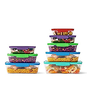 Sistema Nest It Food Storage Containers with Lids, Multicolor, (Pack of 8)