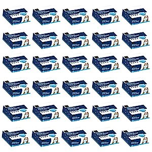 Samadhaan Disposable Mask - Safety Face Mask (Pack of 3000) Non Woven Thick 3-Layer Breathable Facial Masks with Adjustable Earloop, Mouth and Nose Protection Dust Masks