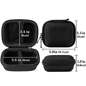 Linkidea Earbuds Case Compatible with Google Pixel Buds Pro 2, Pixel Buds A-Series, Pixel Buds Pro Bluetooth Ear Buds, Replacement Hard Shell Travel Carrying Bag with Cable Storage (Black)