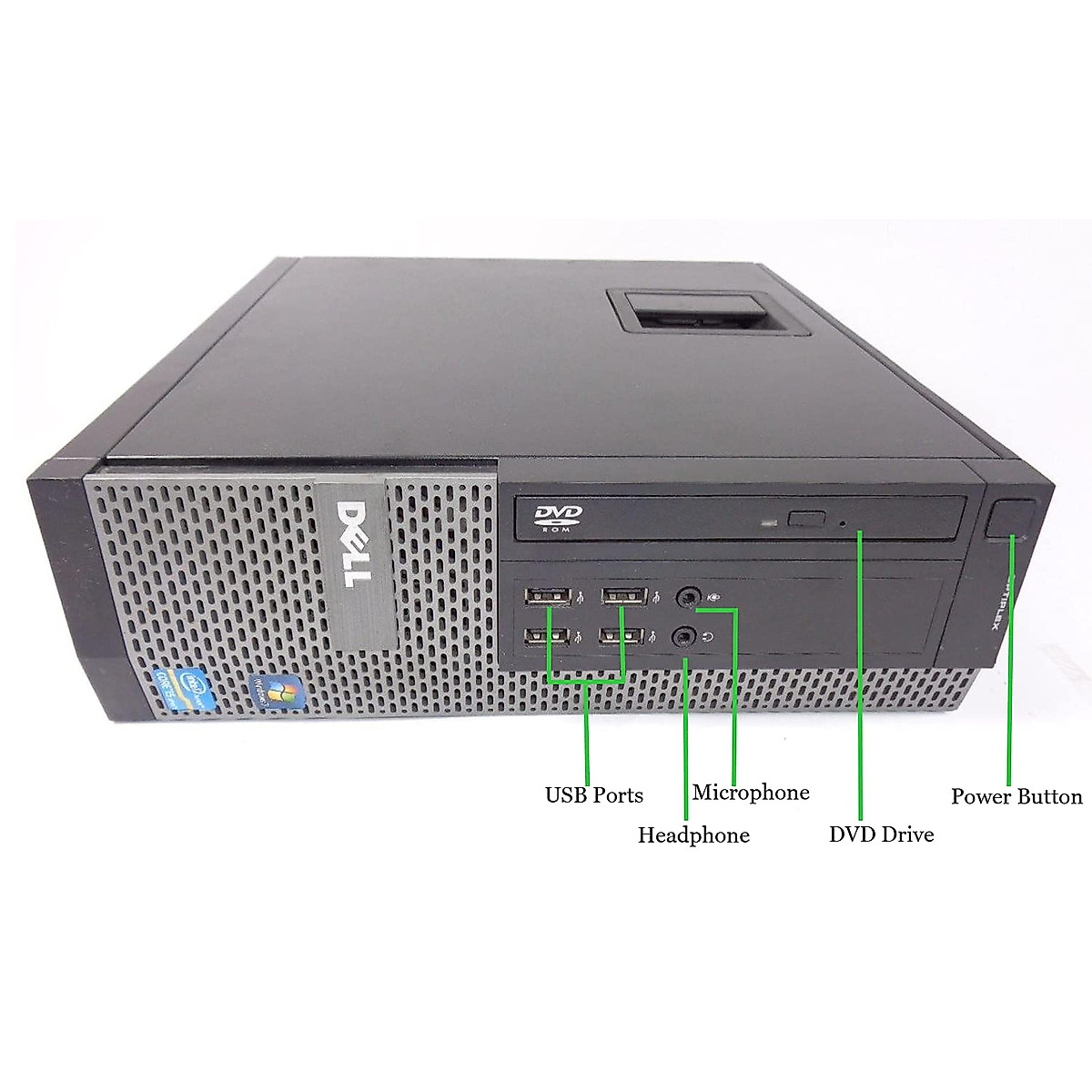 Dell OptiPlex 7010 SFF Computer Desktop PC, Intel Core i7 3.40GHZ Processor, 16GB Ram, 512GB SSD Drive, WiFi & Bluetooth, HDMI, NVIDIA GT 1030 2GB DDR5, Windows 10 (Renewed)