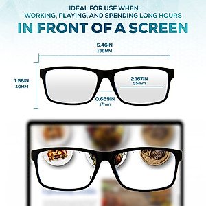 2 Pack Of Blue Light Blocking Glasses – Anti-Fatigue Computer Monitor Gaming Glasses Prevent Headaches Gamer Glasses