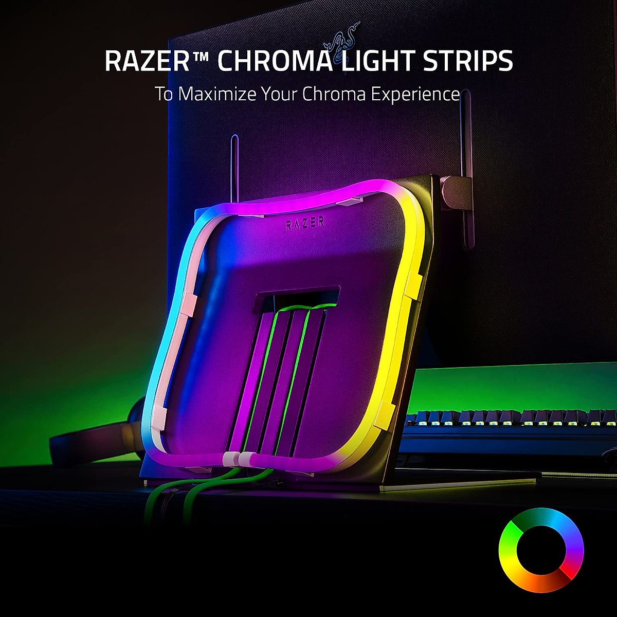 Razer Chroma Light Strip Expansion Kit: Chroma RGB - Premium Light Diffusing Case - Universal Compatibility with Any ARGB Device
