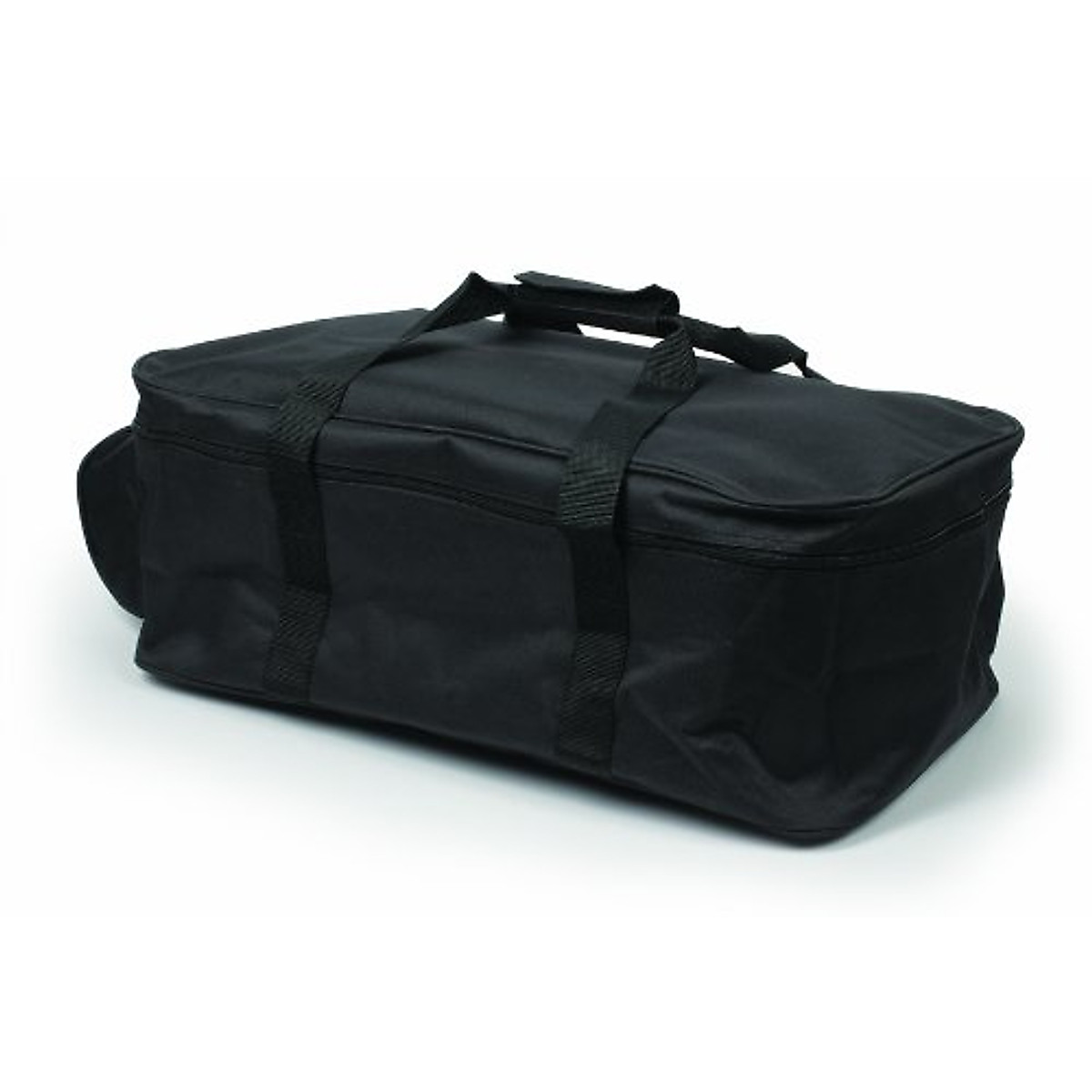 Camco Grill-Stow N Go 125 Portable Propane Gas Grill with Push Button Igniter, Temperature Gauge, and Storage Bag for RV, Tailgating, and Camping