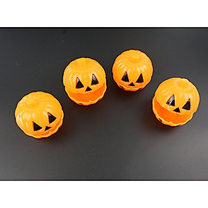 LUOEM 12pcs Halloween Pumpkin Candy Box Mini Package Treat Container Gift Boxes Halloween Mini Gift Holder Props (Orange)