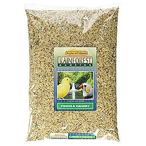 Rainforest Exotics Canary & Finch Bird Food, 4 lbs Bag - Seed Mix for Canaries and Finches