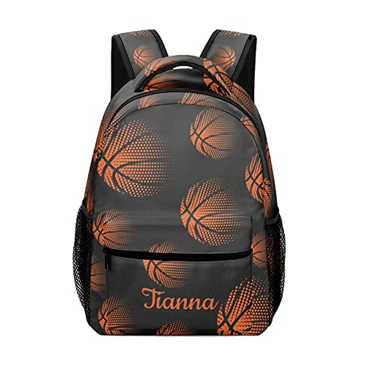 XOZOTY Sport Basketball Personalized Name Waterproof Unisex Backpack for Women Men College Daily Bag