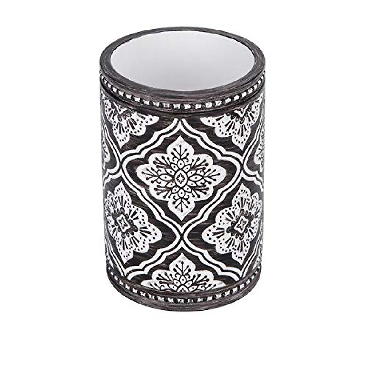 KRALIX Bathroom Set 4 Pieces, Bathroom Accessory Set Includes Toothbrush Holder, Rinse Cup, Soap Dish, Hand Sanitizer Bottle, Bathroom Accessories Set (Brown) (Brown)