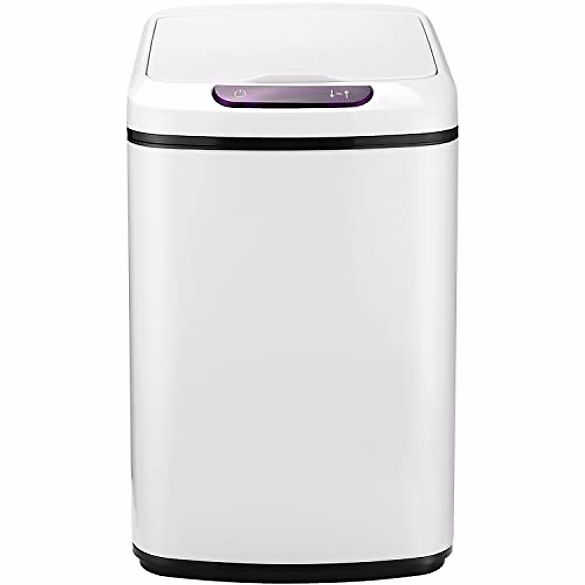 Hanover White 9-Liter / 2.3-Gallon Trash Can with Sensor Lid