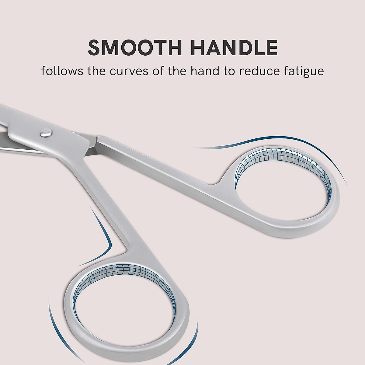 Stainless Steel Tweezers Scissor Handle, Precision Eyebrow Tweezers, Professional Hair Removal Tweezers Flat Tip, Scissor Style Tweezers with Handles, Eyebrow & Hair Plucker for Women and Men