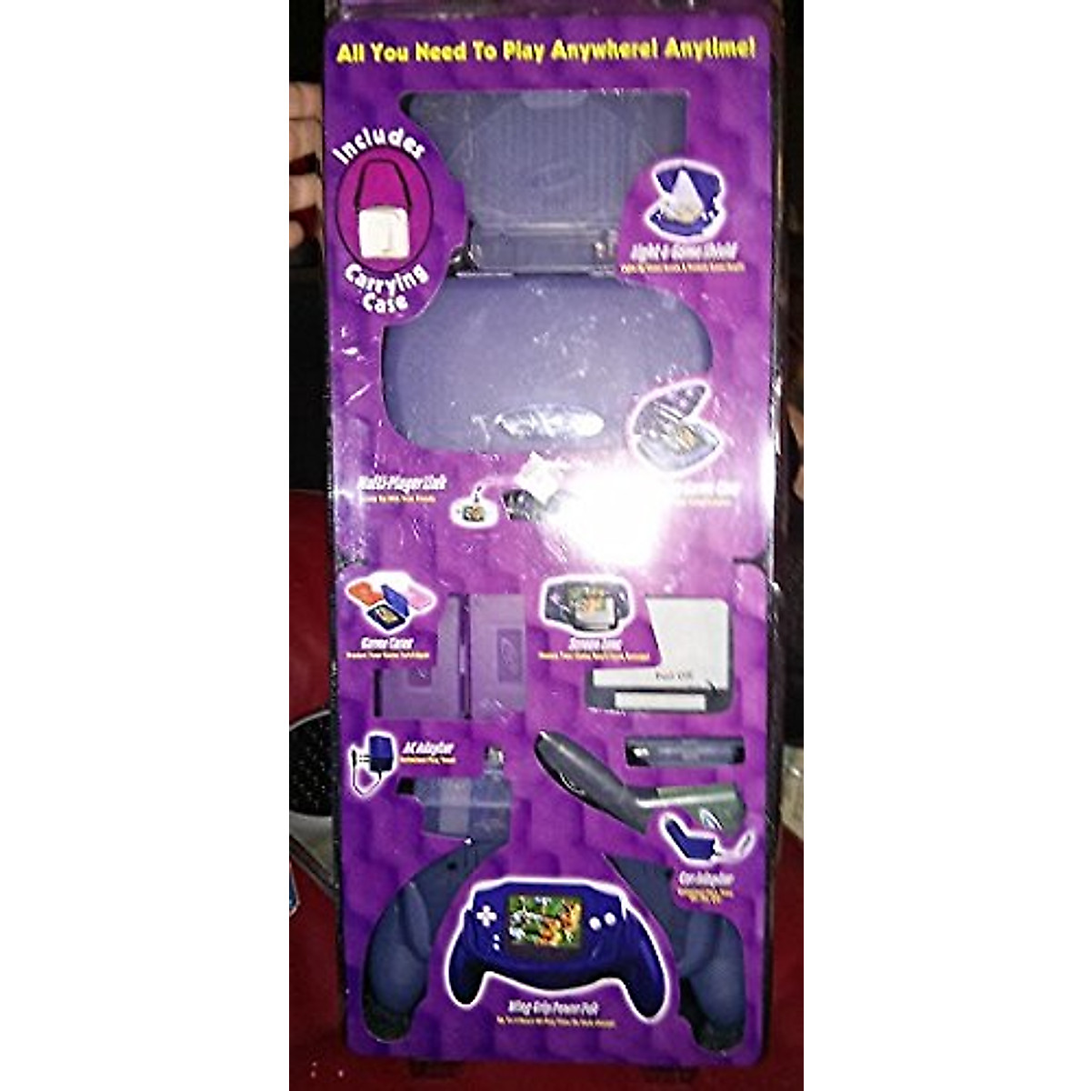 ultimate game pak~ case, bag, light, lens, wings, cords for game Boy Advanced