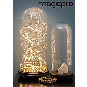 MagicPro Solar String Lights, 100 LEDs Starry String Lights, Copper Wire Solar Lights Ambiance Lighting for Outdoor, Gardens, Homes, Dancing, Christmas Party 2 Pack