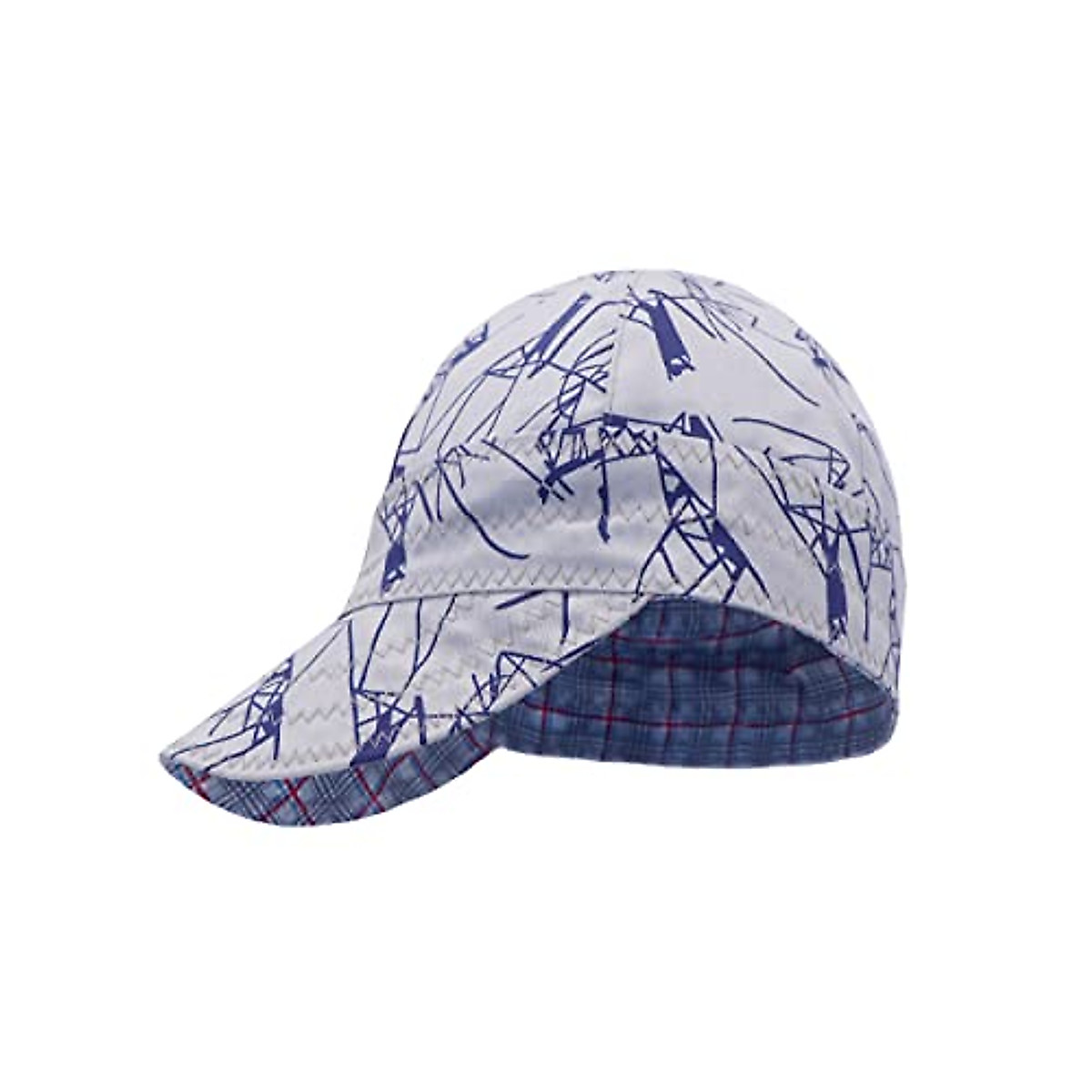 BOCOMAL 2 Pack Welding Cap CAT2 Flame Resistant Midweight 6 Pannel Welder Hats 7 3/8