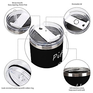 Pitbull Mom 40OZ Tumbler Stainless Steel Travel Mug Water Bottle Car Cup Tea Cups with Lid Black-style
