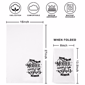 Vastsea Christmas Gifts for Mom-Funny Sack Flour Towels for Mom Gifts for Christmas from Daughter Son, Mothers Day Birthday Gifts Valentines Day Gifts for Mom,Great Mother Gifts,Pack of 4