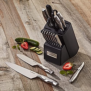 Cuisinart C77SS-17P 17-Piece Artiste Collection Cutlery Knife Block Set, Stainless Steel