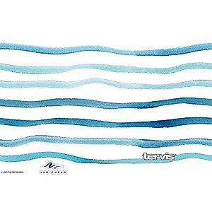 Tervis Yao Cheng Sea Stripe Triple Walled Insulated Tumbler Travel Cup Keeps Drinks Cold & Hot, 20oz Legacy, Stainless Steel